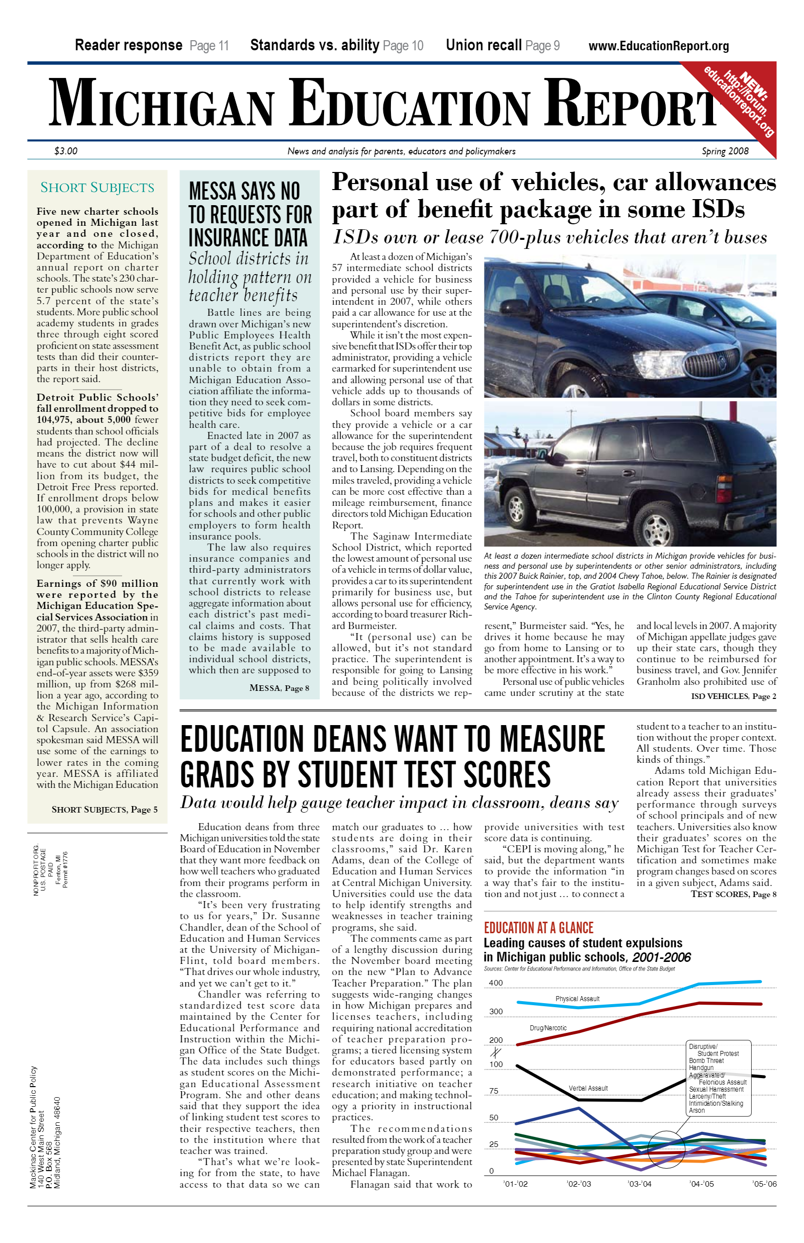 Michigan Education Report (2008-01) – Mackinac Center