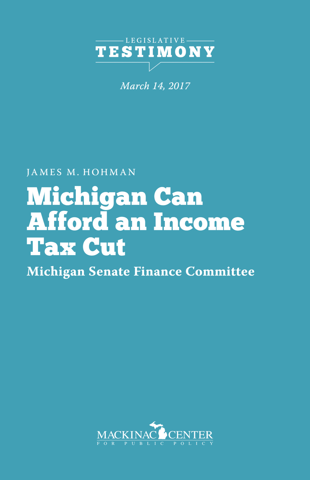Michigan Can Afford an Income Tax Cut – Mackinac Center