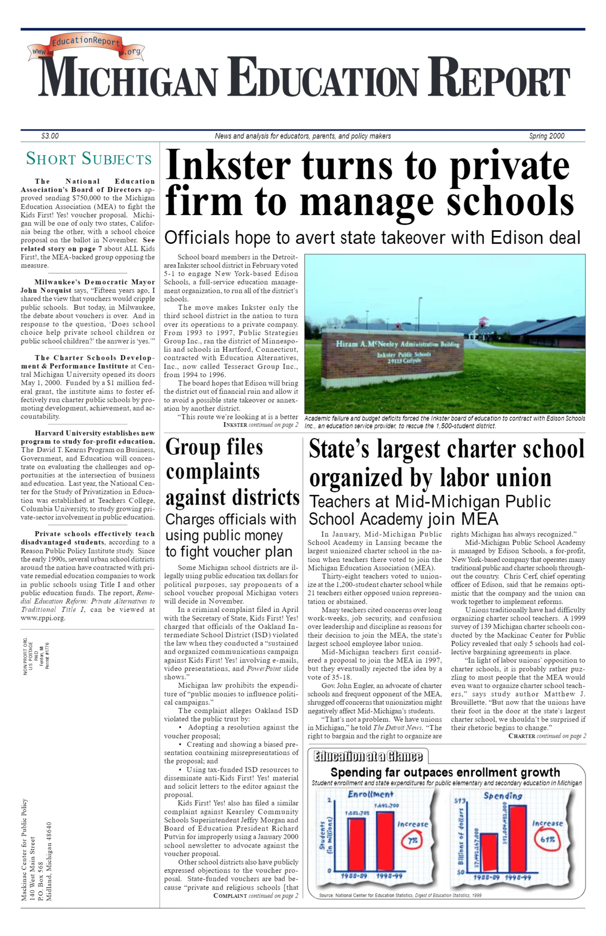State's largest charter school organized by labor union – Michigan ...