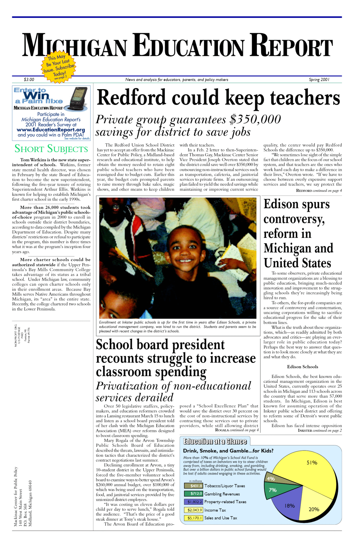 Michigan Education Report (2001-02) – Mackinac Center