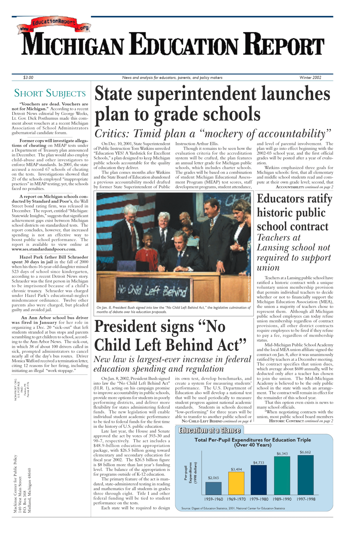 Michigan Education Report (2002-01) – Mackinac Center