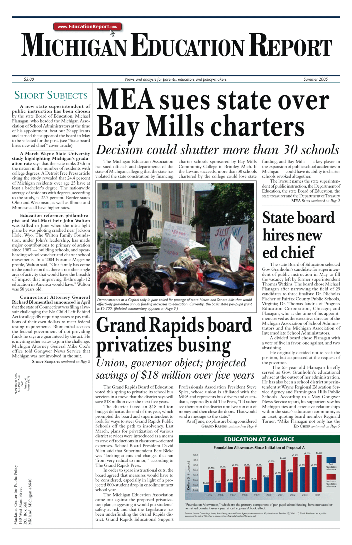 Michigan Education Report (2005-02) – Mackinac Center