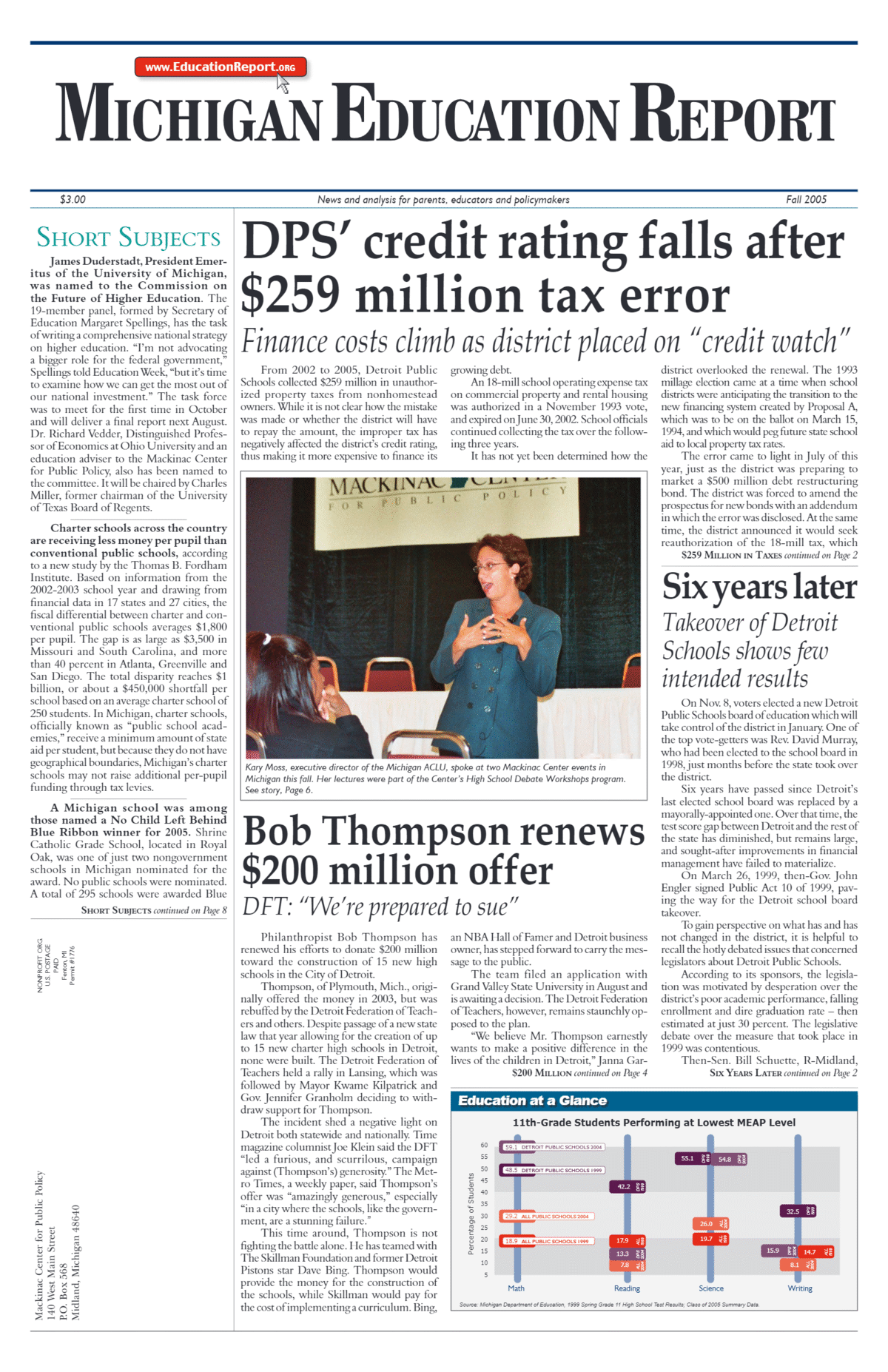 Michigan Education Report (2005-03) – Mackinac Center