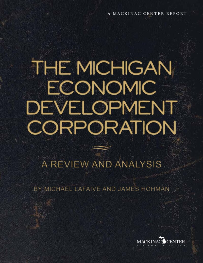 The Michigan Economic Development Corporation: A Review and Analysis ...