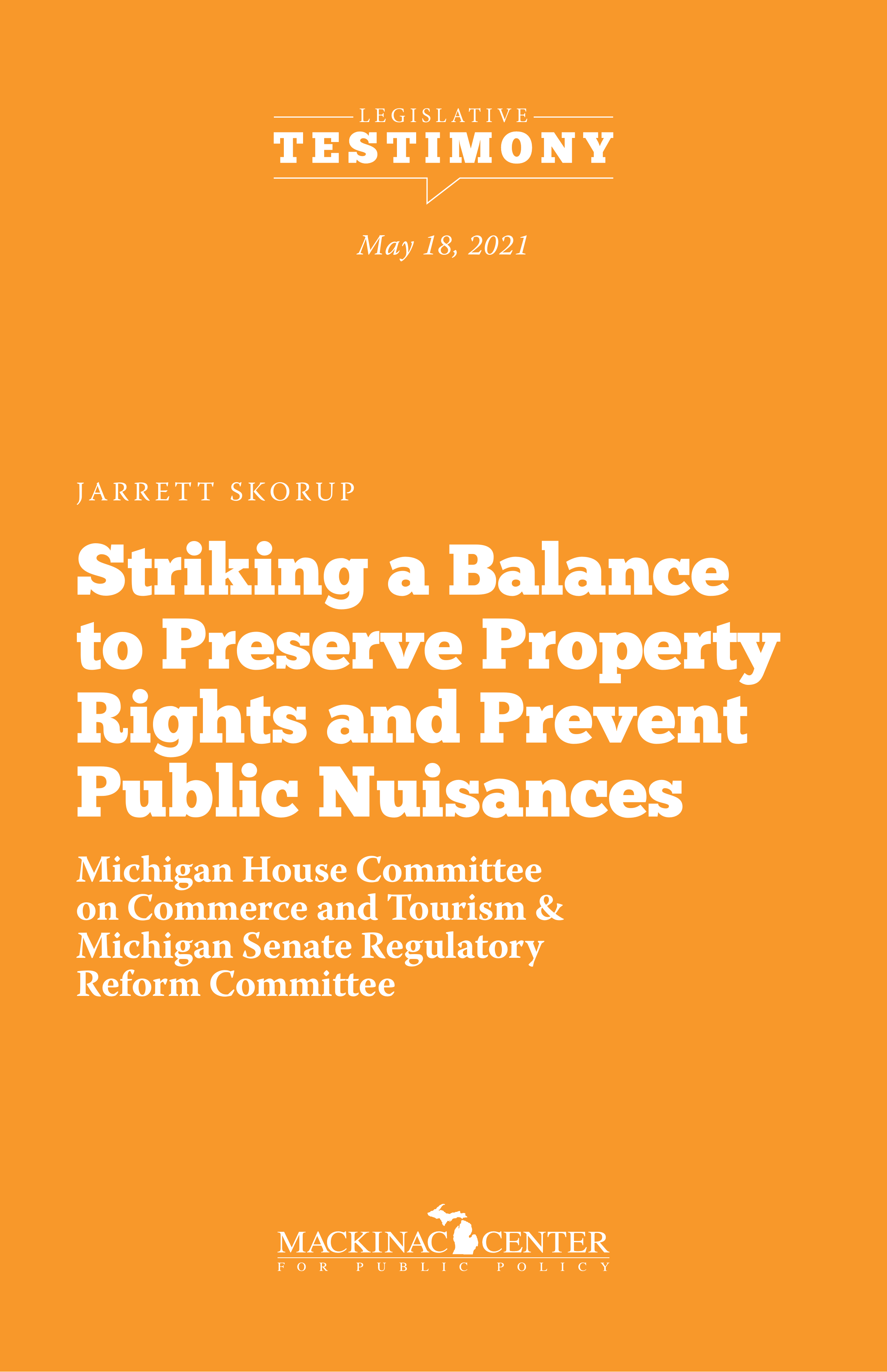 Striking a Balance to Preserve Property Rights and Prevent Public ...