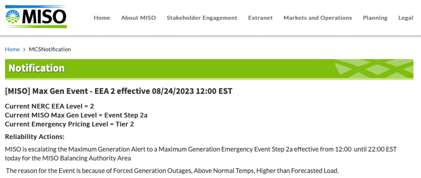 MISO’s Maximum Generation Event is a clear warning – Mackinac Center